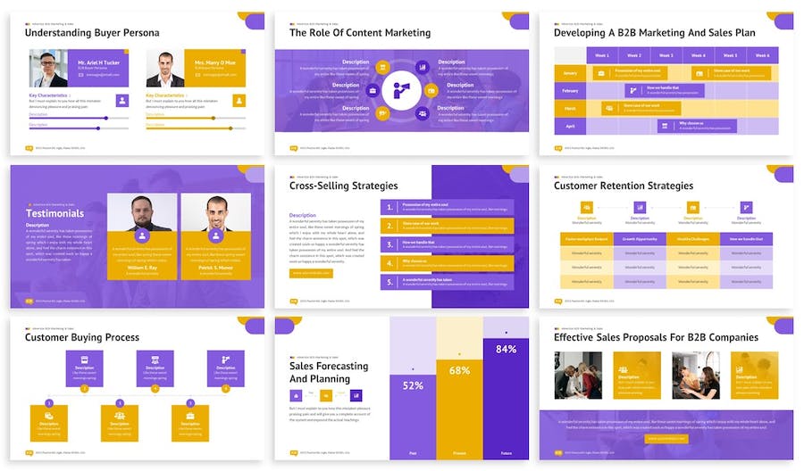 广告B2B营销PPT模板 - 顶尖PPT